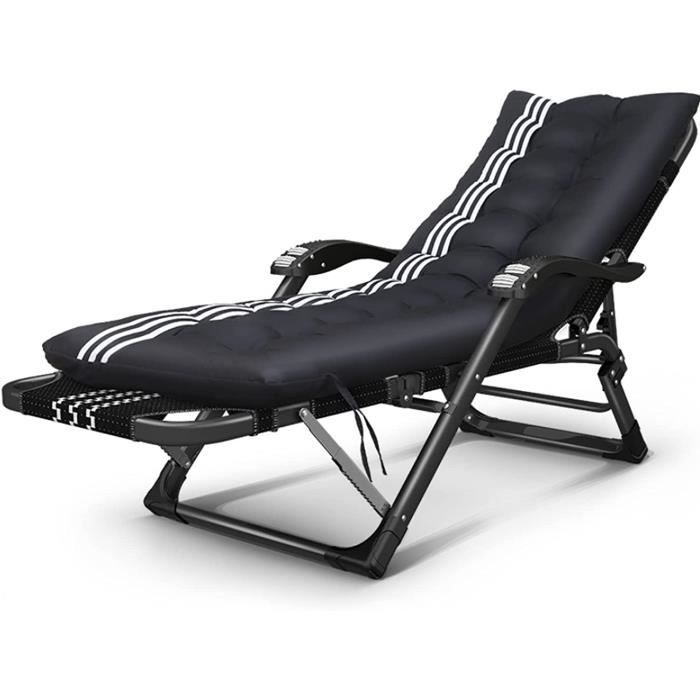 Chaise Longue de Jardin Pliable, Bain de Soleil Chaise Longue Pliable ...