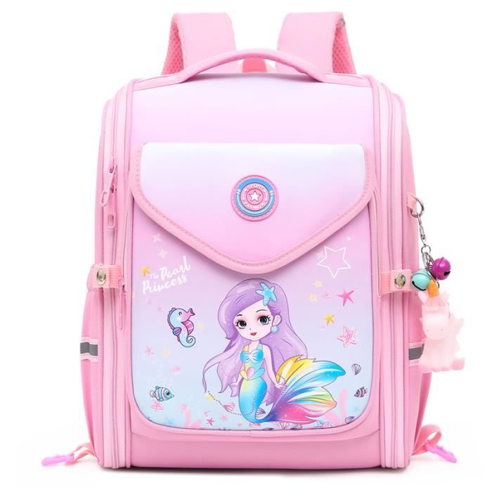 Bande dessinée sirène enfant fille sac à dos 1-4 année étudiant sac d ...