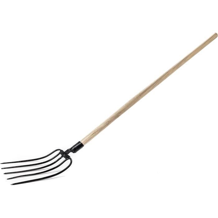 Fourche à fumier en acier 5 dents Kotarbau® - Idéale pour le jardin et ...