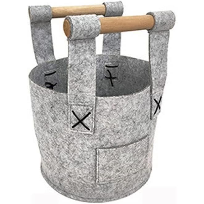 Domicile Facile Panier A Linge En Tissu Panier Rangement Feutre Panier ...