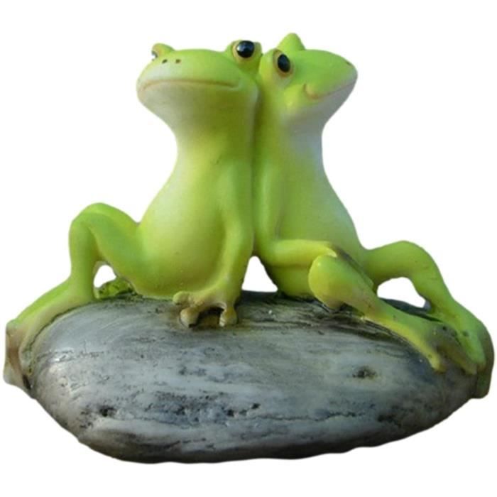 Mini Frog Statue Resin Frog Decoration Frog Decoration Creative Flower ...