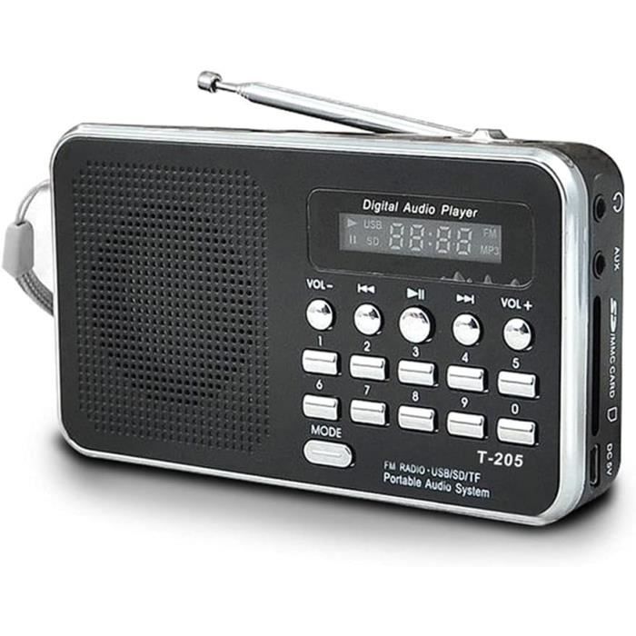 Radio-Digital Audio Player,Mini Radio Portable Digital Speaker Stereo ...