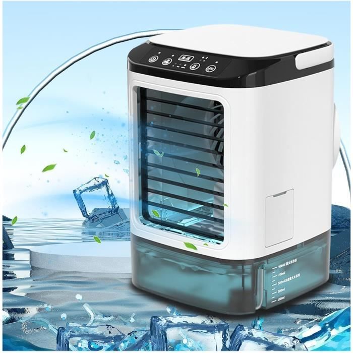 Climatiseur Mobile A Silencieux Réservoir D'Eau De 900 Ml Poignée De Transport Climatiseur Mobil ...