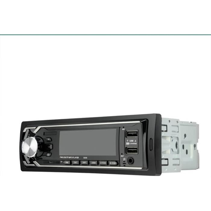 Autoradio Avec Kit Mains Libres Bluetooth, Lecteur Mp3 Voiture Universel 12V Usb Tf Aux Lecteur ...