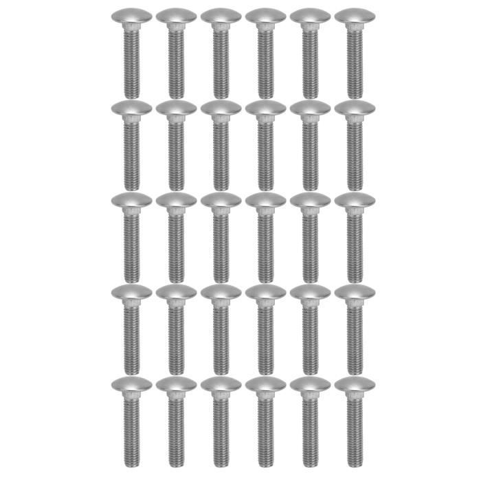 Cikonielf boulon carré Boulons à Cuvette Carrée, Tailles Standard ...