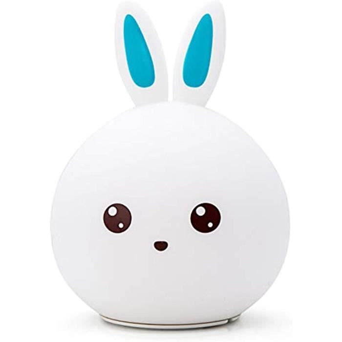 Xuanmax Led Silicone Nuit Lumière Lapin Lampe De Enfant Rechargeable ...