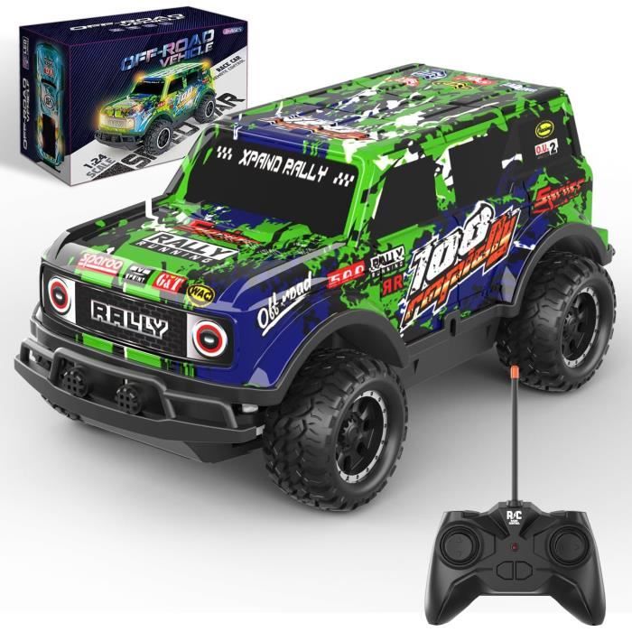 Voiture Télécommandée 4WD Dérive - KEXIMIXUE - Vert - Jouet - 24 mois ...