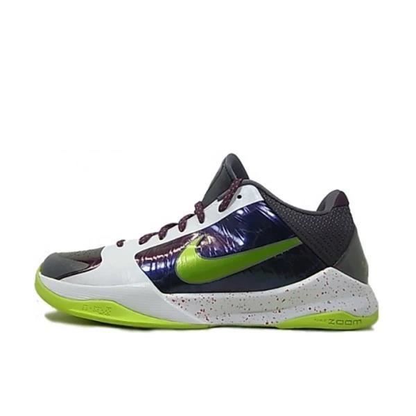Nike zoom kobe 5 Joker (Chaos) Joker Blanc et violet et vert ...
