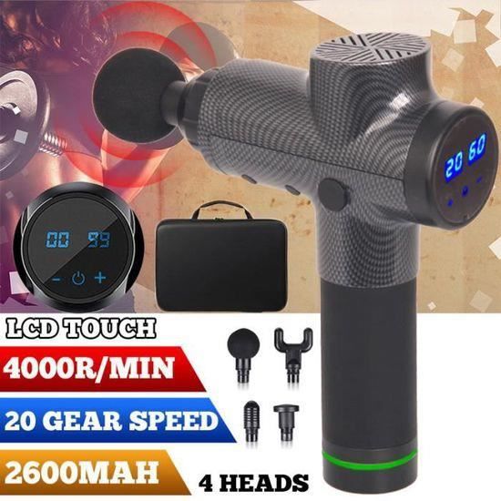 Pistolet de Massage Professionnel Fascia Gun Électrique Masseur Muscle ... Pistolet de Massage Professionnel Fascia Gun Électrique Masseur Muscle ...