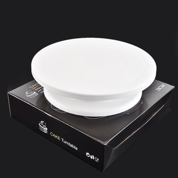 Plateau tournant de gâteau de cuisson ronde Rotation flexible fond ...