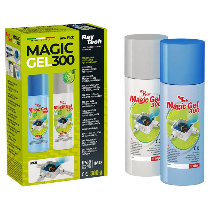 Gel isolant et scellant - RAYTECH - Magic Gel 300 ml - IP68 - Atoxique - Réticulation rapide ...
