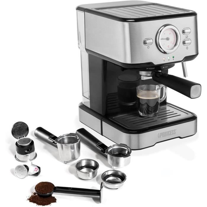 Princess Machine à expressos 249412 - 1,5L- 20 bars - compatibles avec ...
