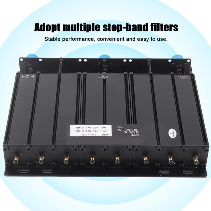 YID duplexeur à 8 cavités SGQ-450 Duplexeur De Répéteur, UHF 100W 8 ...