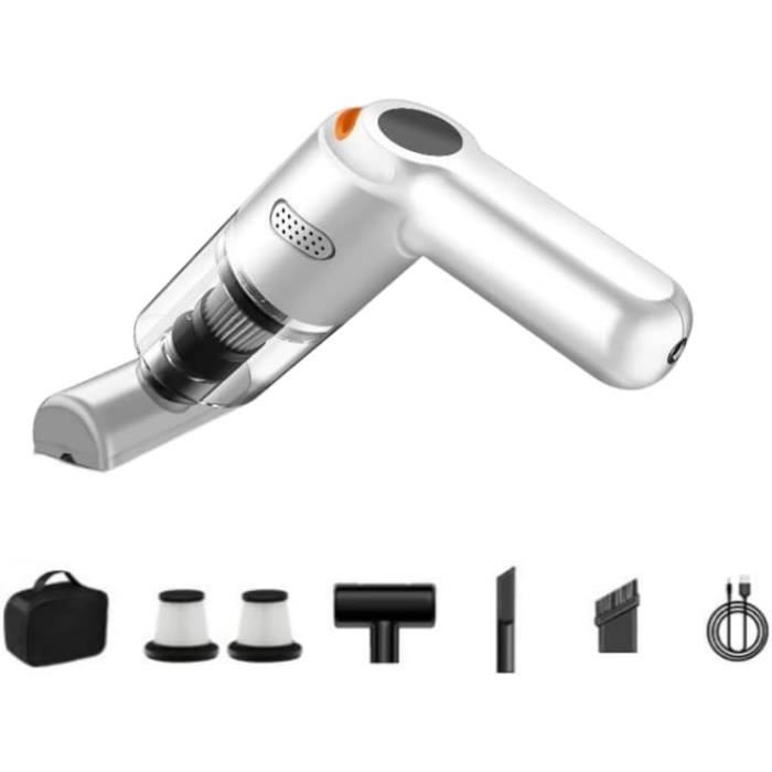 Mini Aspirateur À Main Sans Fil, Rechargeable Usb Puissant 3 En 1 ...