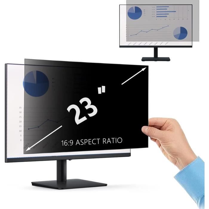 Filtre De Confidentialité Pour Moniteur Widescreen Computer Desktop, Film Protection Anti Regard ...