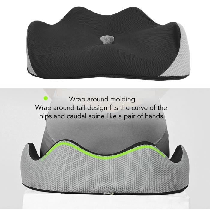 Coussin de Siège en Mousse à Mémoire pour Travail Bureau Voiture ...