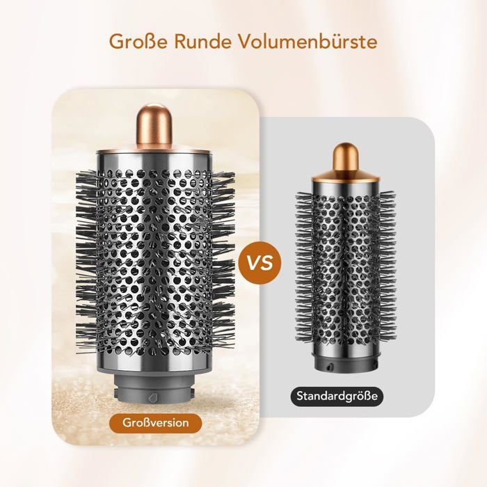 Brosse ronde volumisante pour cheveux - VETOBIOL - Poils longs et fins ...