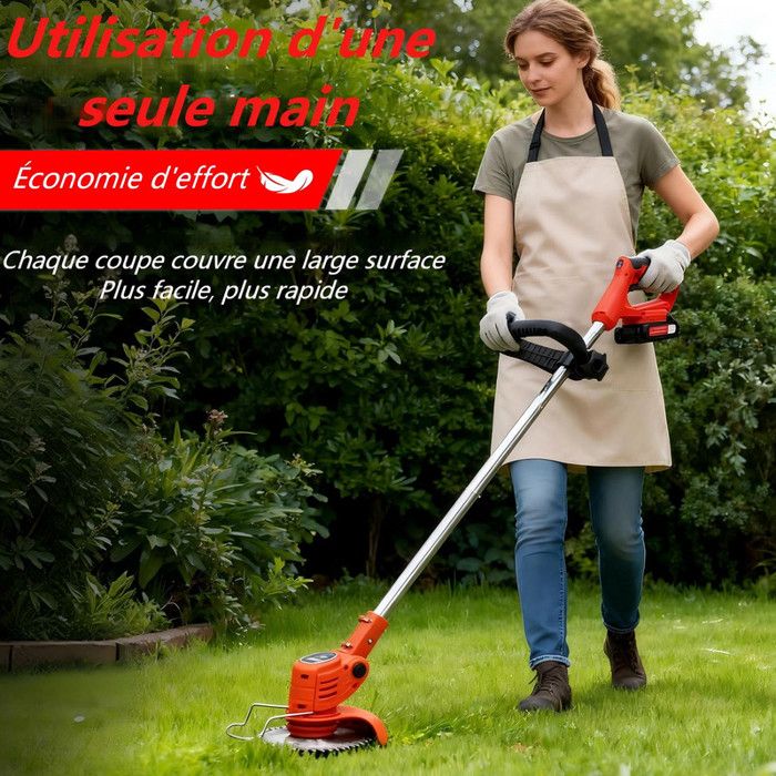 OUTIGO Débroussailleuse Électrique sans Fil, Débroussailleuse à Gazon ...