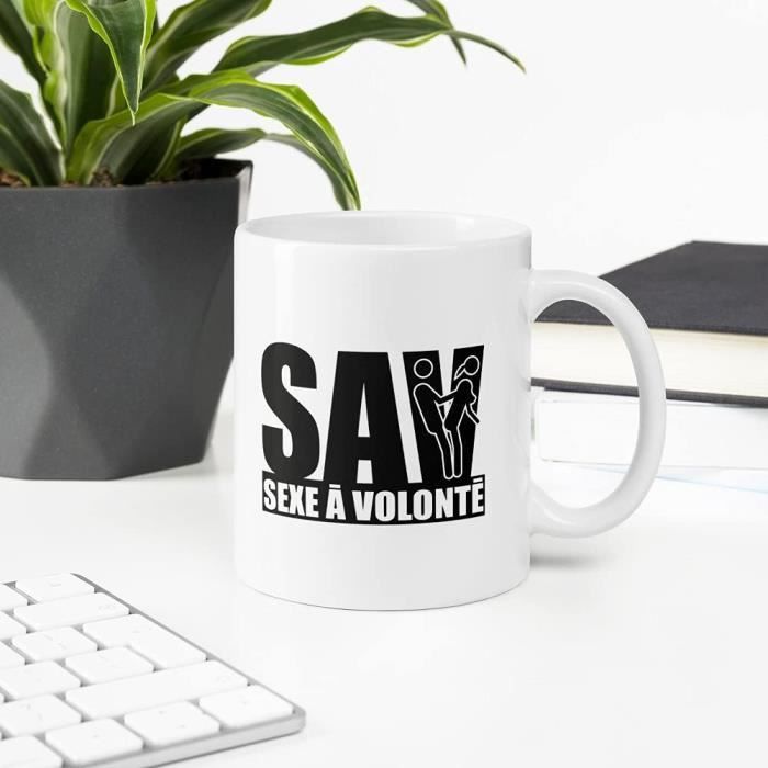 Mug Humour Sexe À Volonté Tasse Message Drôle Coquin Sexy. Idée Cadeau ...