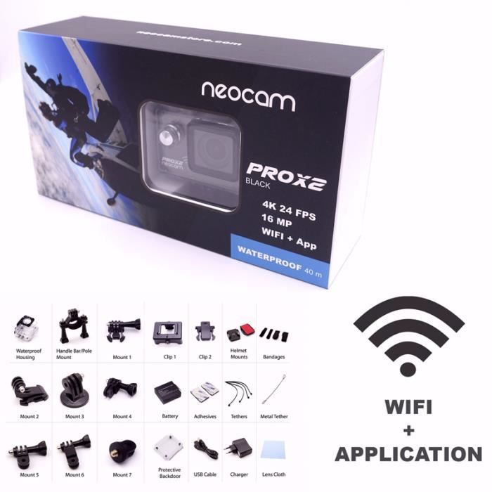NEOCAM PROX2 - Caméra action 4K24 FPS 20MP - Ultra haute performance ...