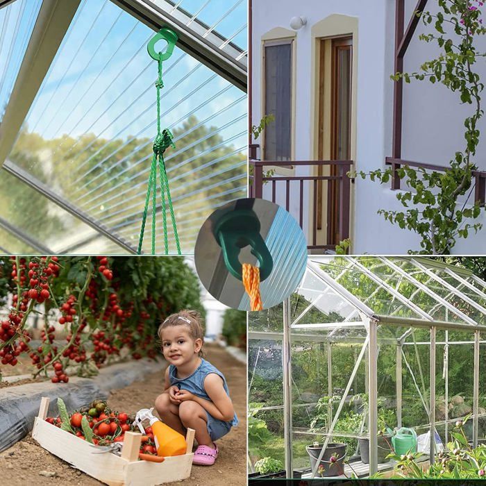 50 PCS Greenhouse Clips,Accessoire de Serre, Support de Plante ...