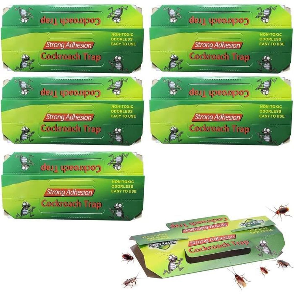 Piege Cafard,5 Pcs Pièges à Cafards,Pièges à Colle Anti Cafards,Produit ...