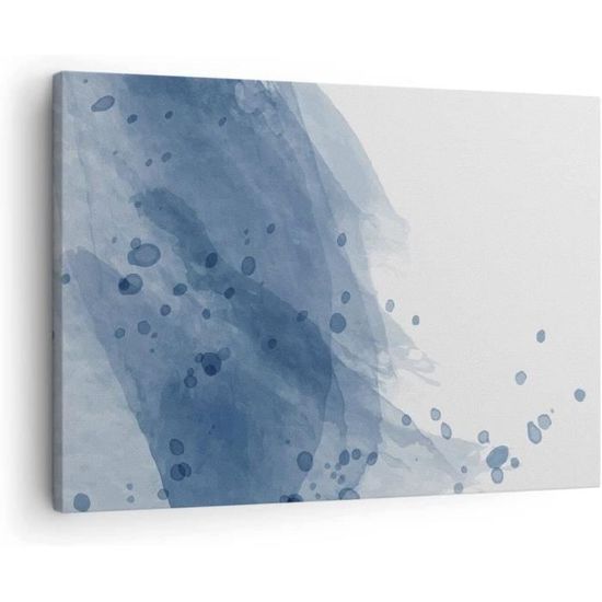 Toile Bleu Blanc Arrière Plan-Decoration murale-Tableaux Décoration ...
