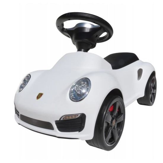 Porteur trotteur pousseur bébé voiture Porsche 911 [blanc] - Cdiscount ...