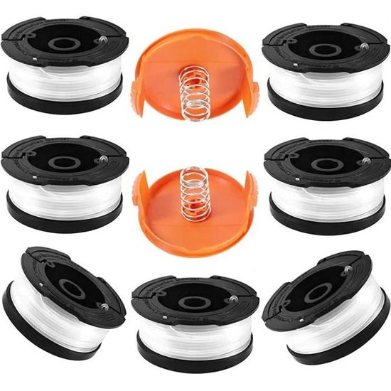 Bobine Fil Coupe Bordure pour Noir et Decker Coupe-Bordures, Bobines A6481 A6485 Compatible avec ...