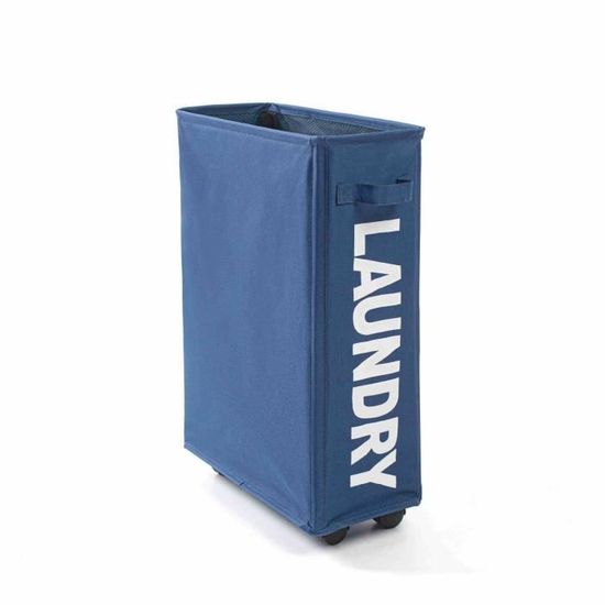 Filet de lavage,Panier à linge avec roulettes, organisateur d'angle ...