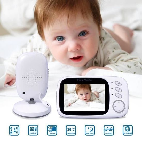 Babyphone VB603 Bébé Moniteur Caméra Écoute Sans Fil 2.4GHz LCD pour ...