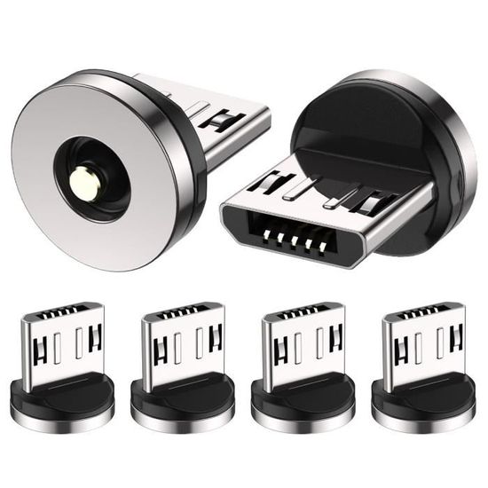 1 Pin Micro USB Magnet Adapter 3Pcs pour Câble de Chargeur.[Z1834 ...