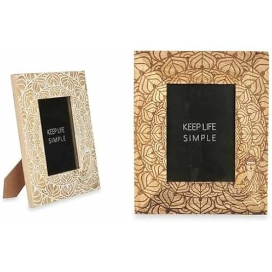 Cadres photo - GIFT DECOR - Lot de 6 - Bois de manguier - Multicolore ...