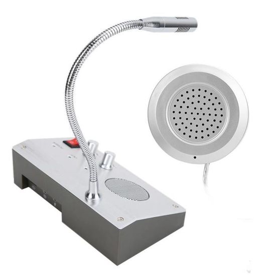 Hililand Interphone de comptoir Interphone d'interphone de guichet de ...