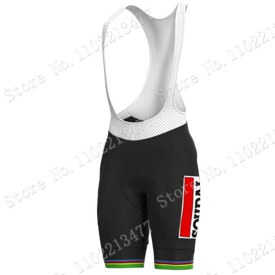 Soudal-Ensemble de maillot de cyclisme Quick Step Team pour hommes, vêtements de champion du ...