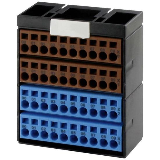 Bornier de potentiel Murr Elektronik - Marron, Bleu - Bloc de jonction ...