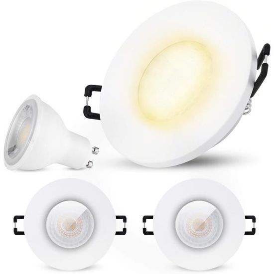 Beda Lot De 3 Spots Encastrables Ip65 Avec Led Gu10 Angle Déclairage