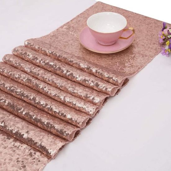 TOROTON Chemin de Table à Paillettes, Glitter Paillettes Nappe pour ...