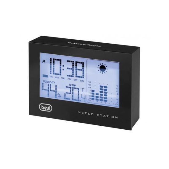 TREVI ME 3103 Mini station météo - Multifonctions - Noir - Cdiscount TV ...