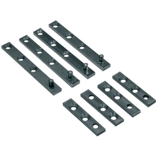 Garniture pivot pour le ferrage de 2 portes Acier Long. en mm 20K1301 ...