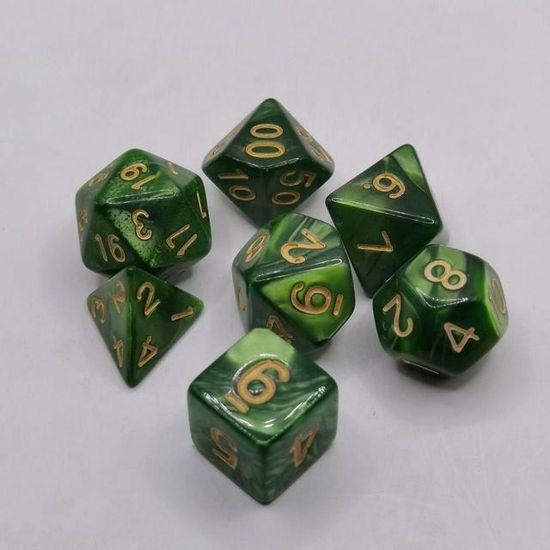 Jeu de des ,D--Ensemble De Dés Polyédriques À Paillettes Irisées Pour ...