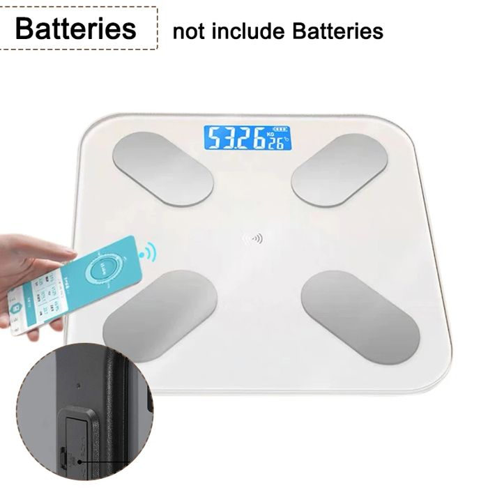 Balance de poids corporel numérique balance de graisse sans fil ...