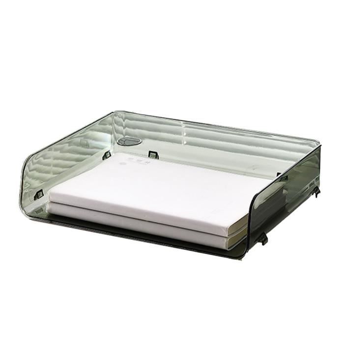 Atyhao porte-documents Boîte de rangement en papier A4 empilable en ...