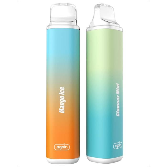 Cigarettes Électroniques - Paquet 2 Jetables Sans Nicotine 5000 Puff ...