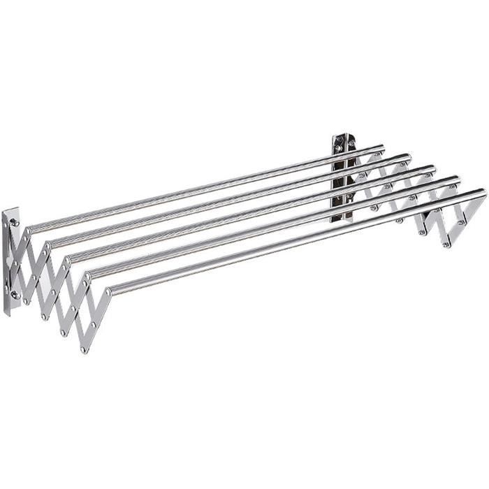 Étendoir À Linge Pliable Et Rétractable Fixé Au Mur Étendoir À Linge ...