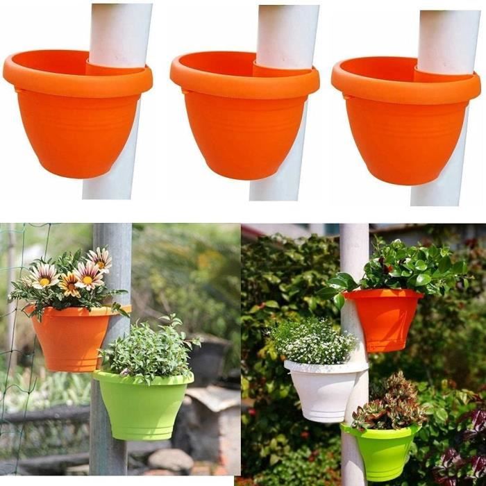 Lot De 3 Pots De Fleurs Pour Tuyau D'Évacuation, Pot De Fleurs, Pot De ...