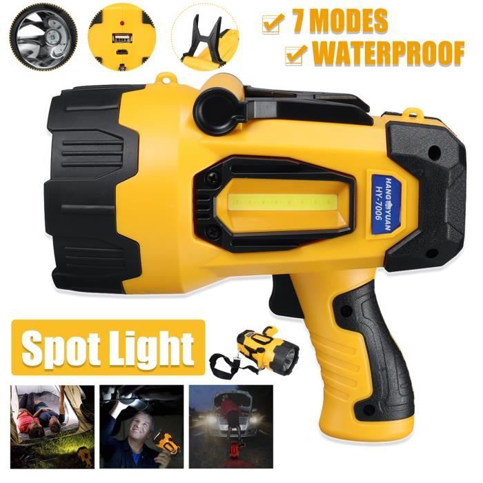 Lampe Torche LED Rechargeable Portable Ultra Lumineuse 4400mAh ...