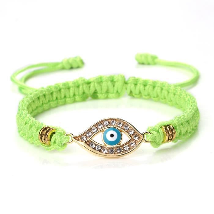 Bracelets en corde tressés faits à la main pour hommes et femmes bijoux ...