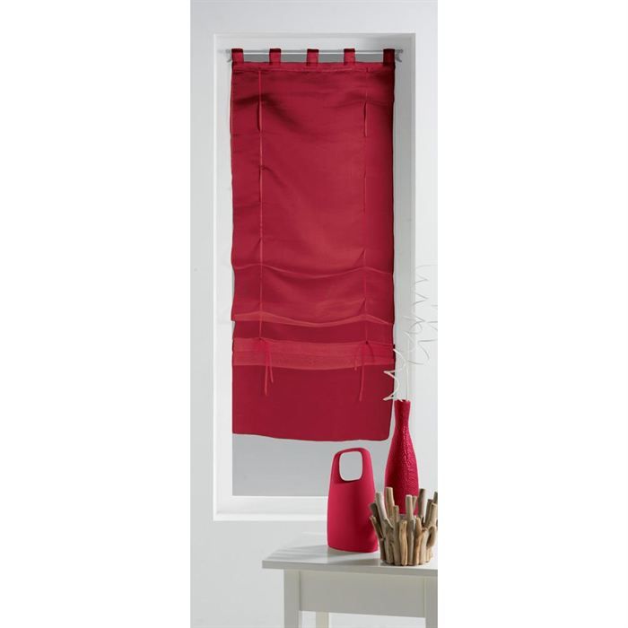 Store droit uni 60-180 ROUGE - Cdiscount Maison