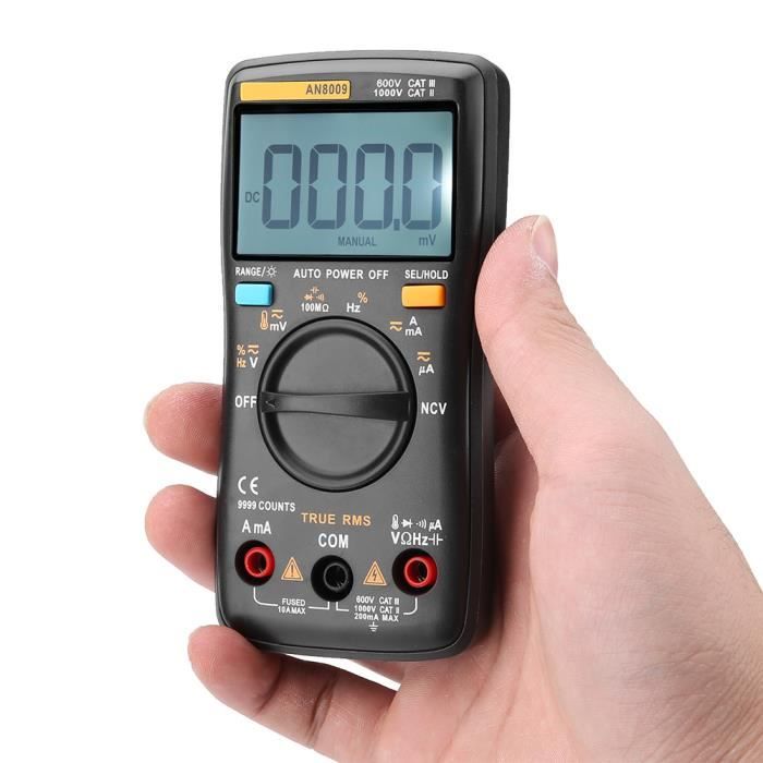 Milleplus-Pince ampèremétrique numérique Handheld Resistance LCD ...